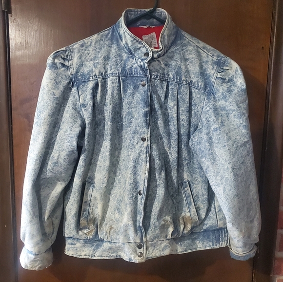 Taiwan R.O.C | Jackets & Coats | Vintage Bleached Denim Blue Jean ...